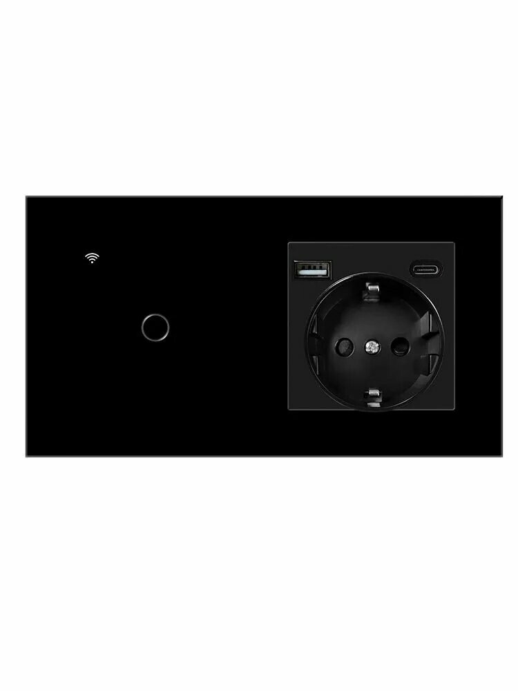 Умным Розетка с умным выключателем USB+Type C , голосовое управление Tuya smart, Alice, Amazon Alexa, Google Home