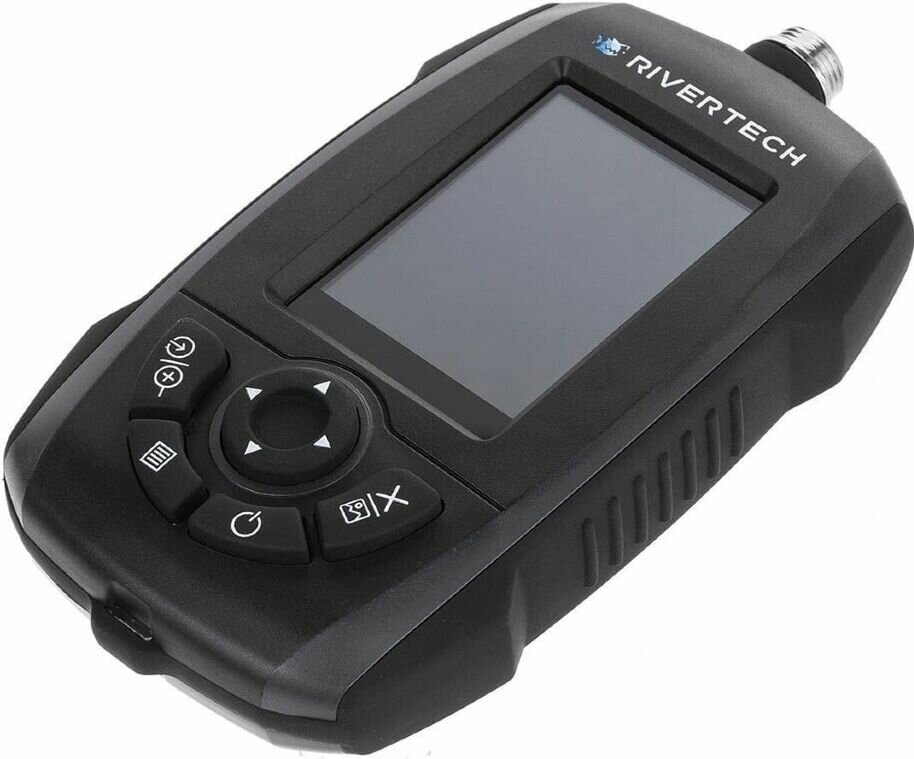 Эхолот Rivertech 8, беспроводной, GPS, 2D и 3D эхолокация, черно-белый дисплей, черный