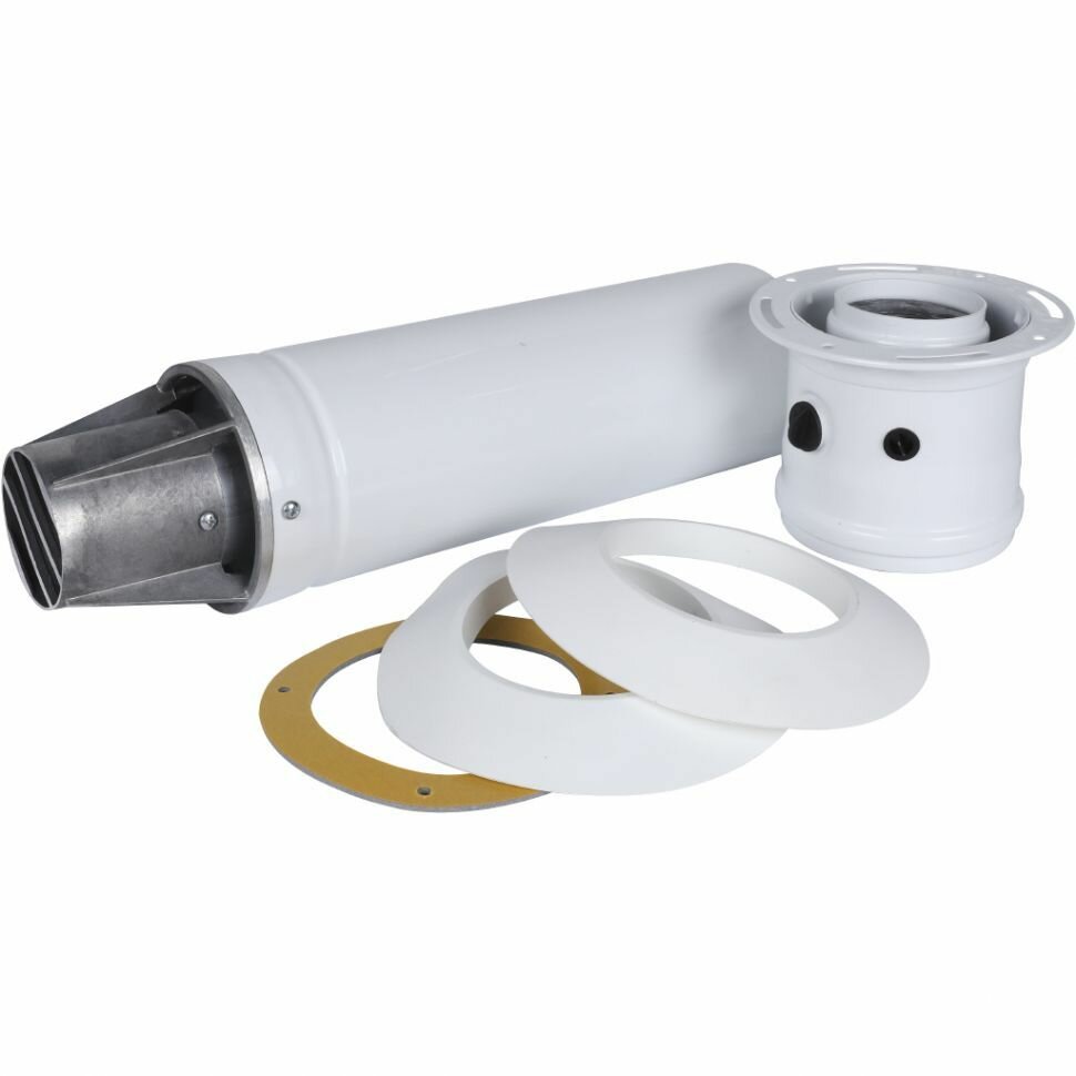 Горизонтальный дымоход DN 60/100 365 мм с подключением к котлу Buderus AZ 395 7736995083