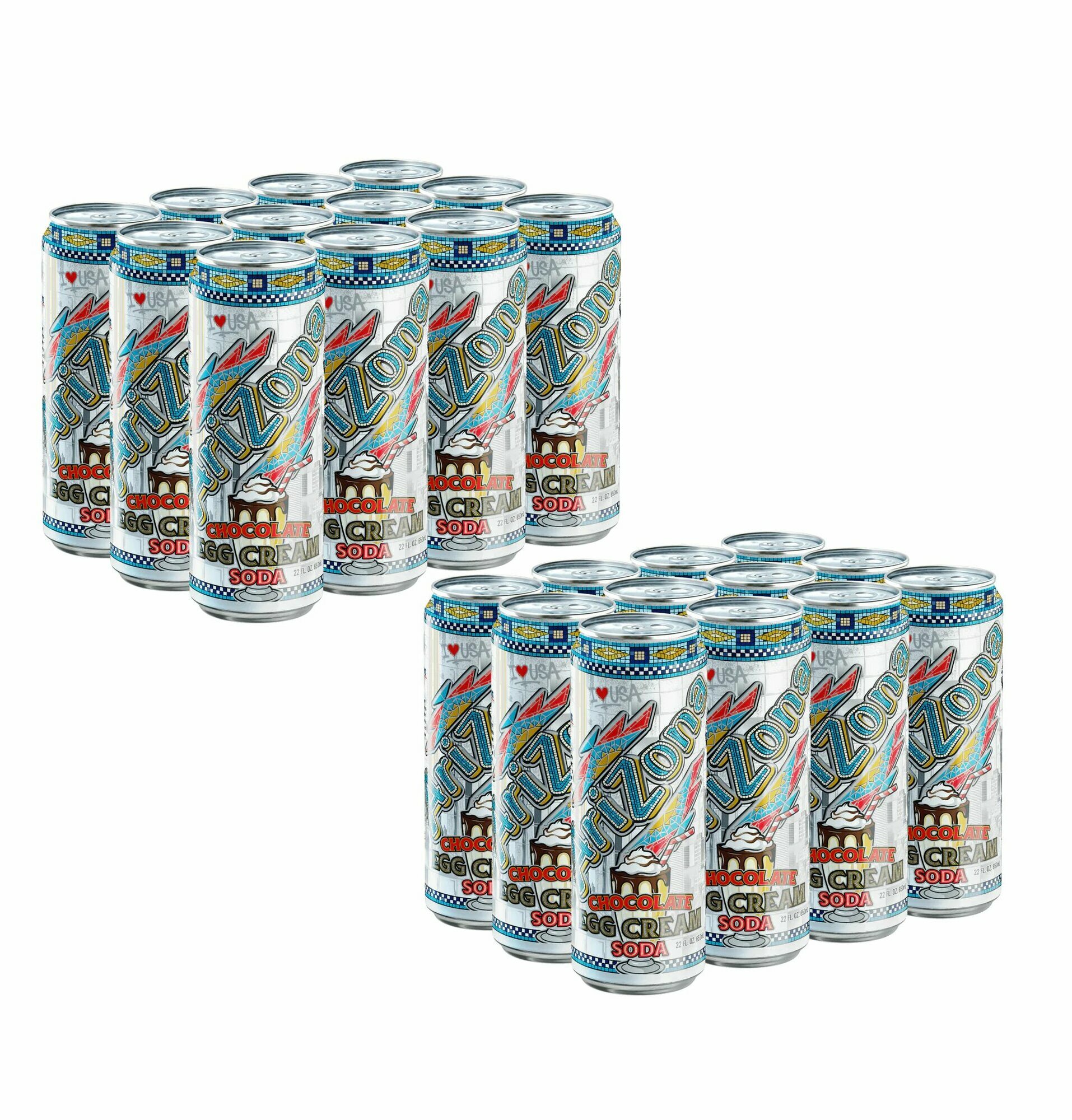 Arizona Chocolate Egg Cream Soda (Аризона Молочный шоколад Крем Cода) 650мл (24)