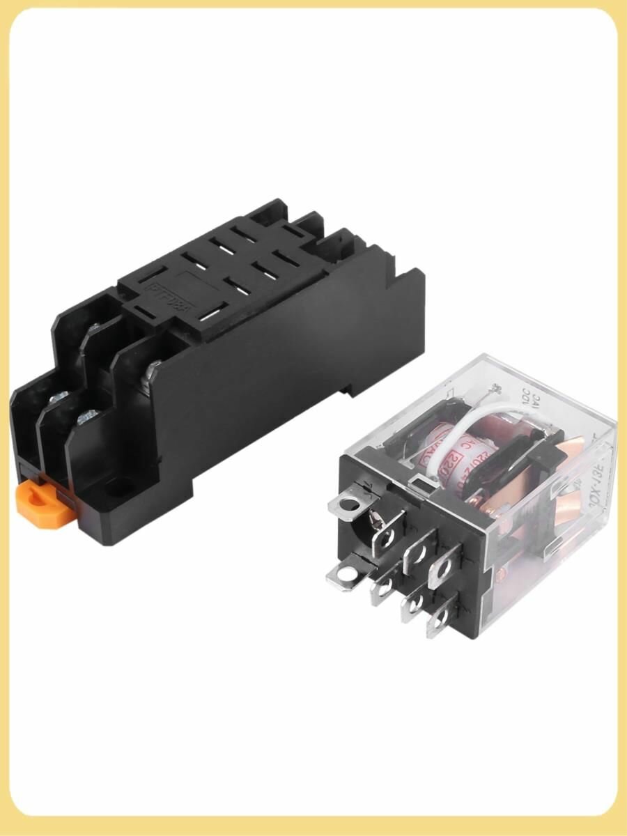 LY2NJ HH62P-L JQX-13F 220 В переменного тока катушки DPDT силовых реле 8 Pin ж PTF08A Гнездо