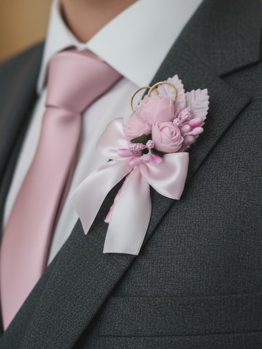 Бутоньерка для жениха или свидетеля