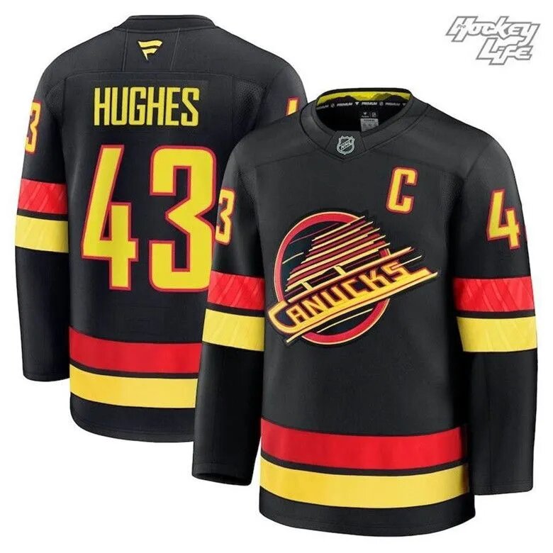 NHL джерси хоккейная Ванкувер Кэнакс Vancouver Canucks Hockey Jersey