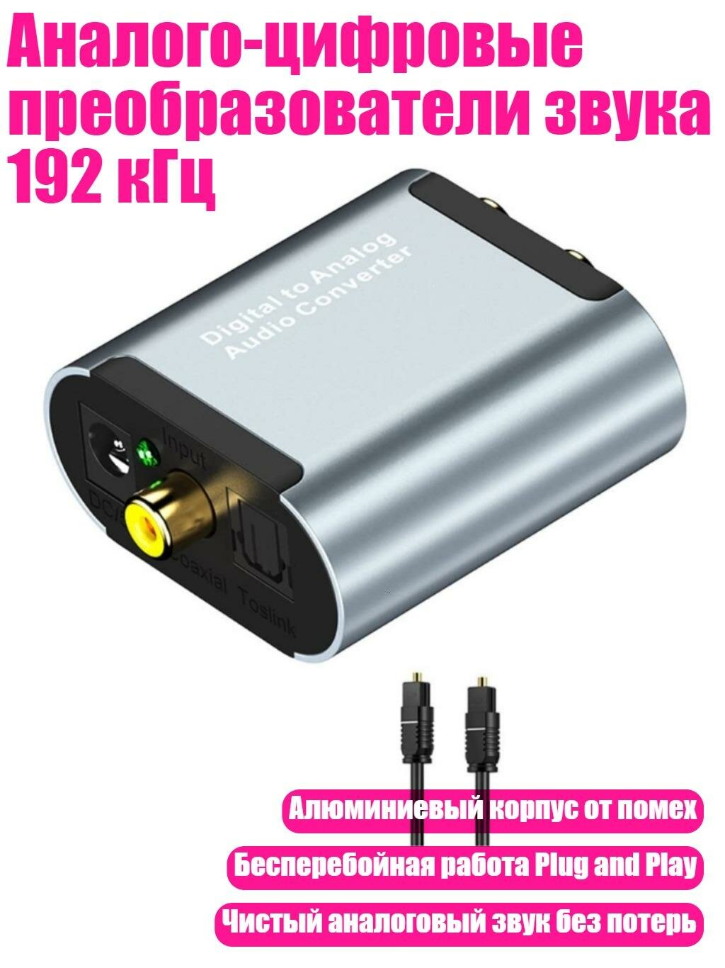 Аналого-цифровые преобразователи звука 192 кГц, Основное волокно