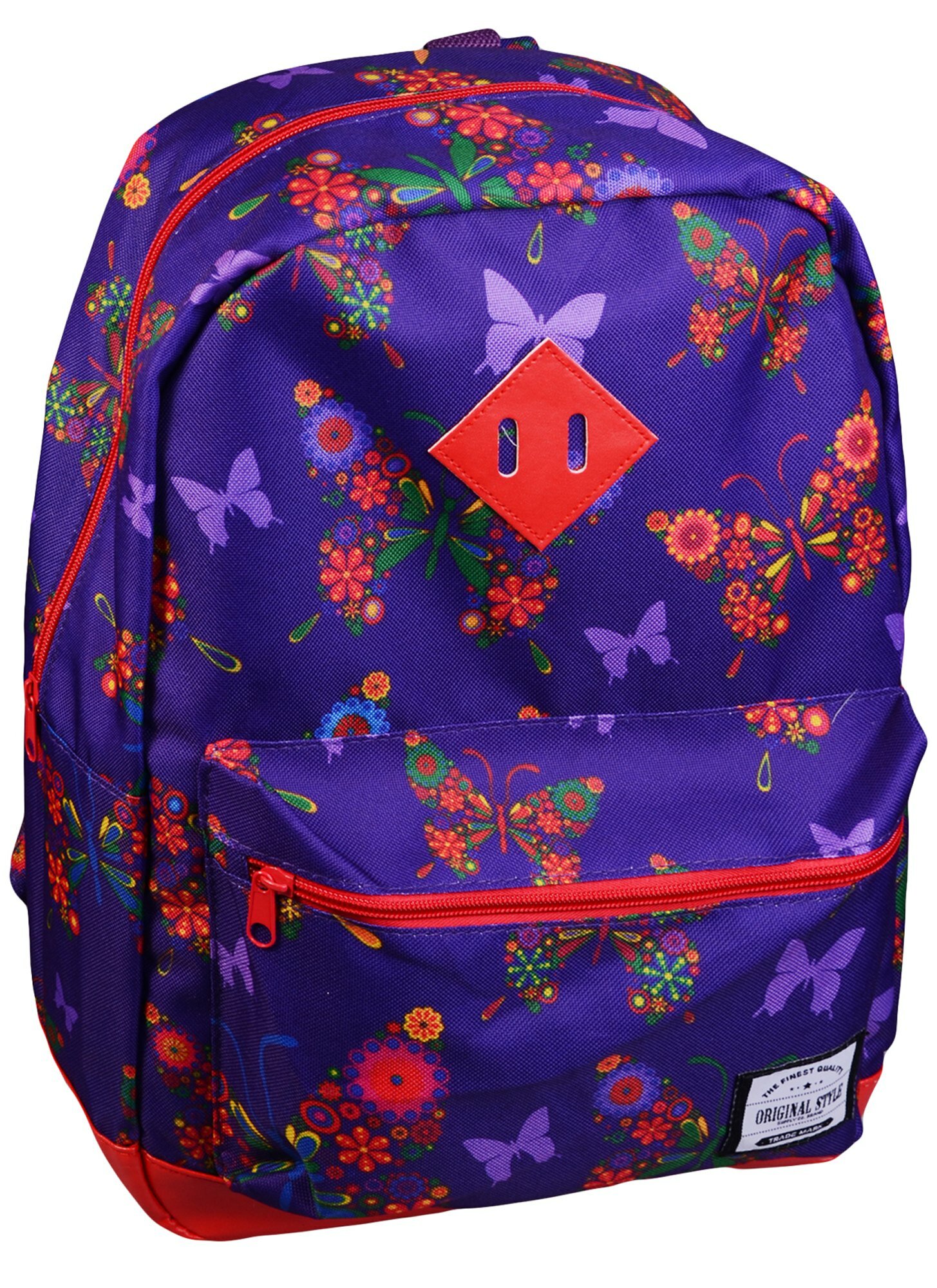 Рюкзак школьный "Фиолетовый с бабочками"