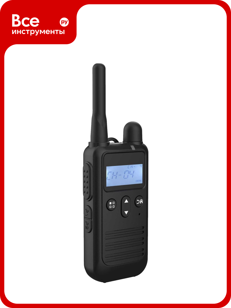 Радиостанция Шеврон Т-2 профессиональная портативная с влагозащитой IP57, мощность передатчика 2 Вт, дальность связи до