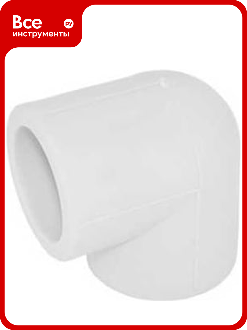 Угольник соединительный Damento 40 мм, 90 градусов, белый 87661