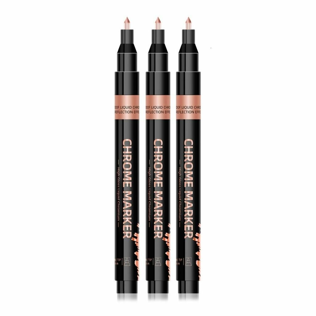 Акриловая перманентная ручка с металлическим цветом, - 0,7 заостренной меди c