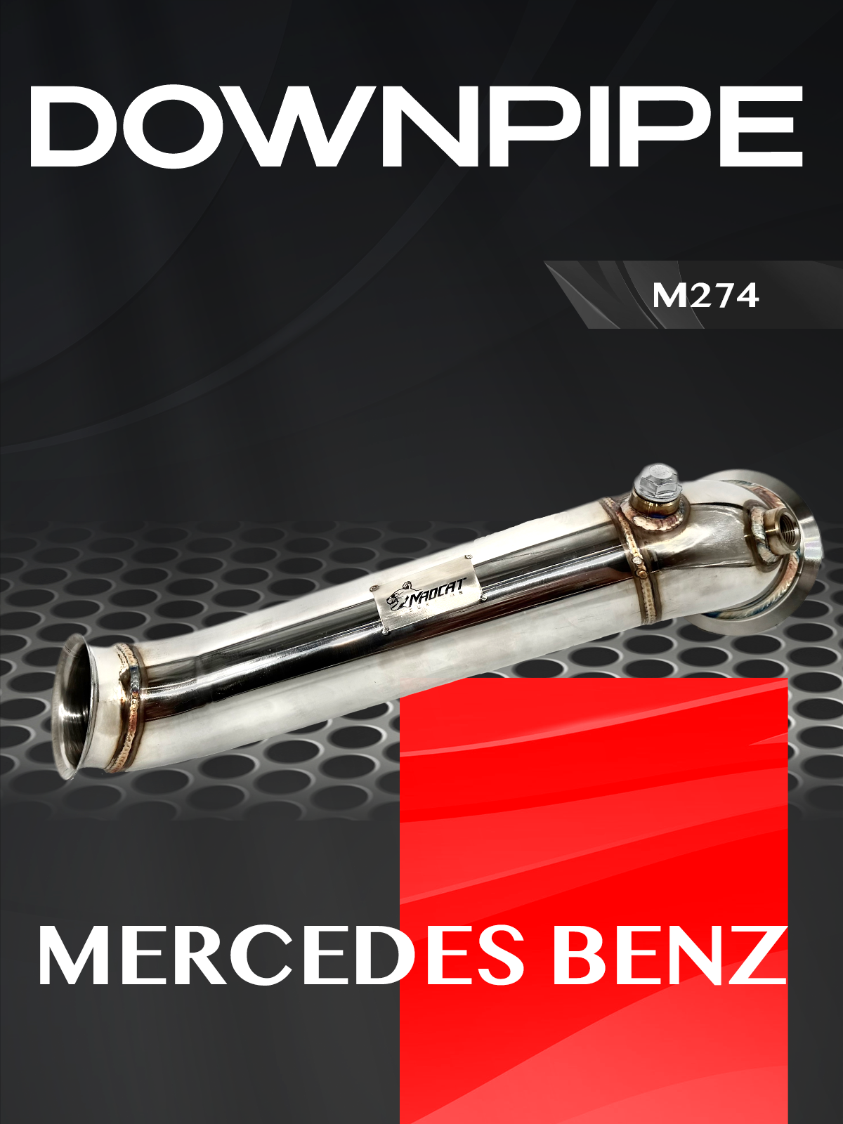 Даунпайп Mercedes Benz M274