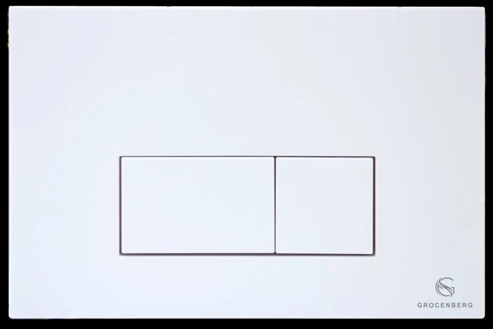 Кнопка смыва GROCENBERG KP3070W, для унитаза, пластик, белая