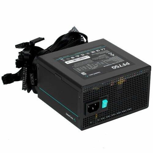 Блок питания Deepcool PF750-555 750W (R-PF750D-HA0B-EU) черный - 750 Вт, ATX 20+4 пин, 4 pin + 4 pin x2 CPU, 6 SATA, 4 x 6+2 pin PCI-E