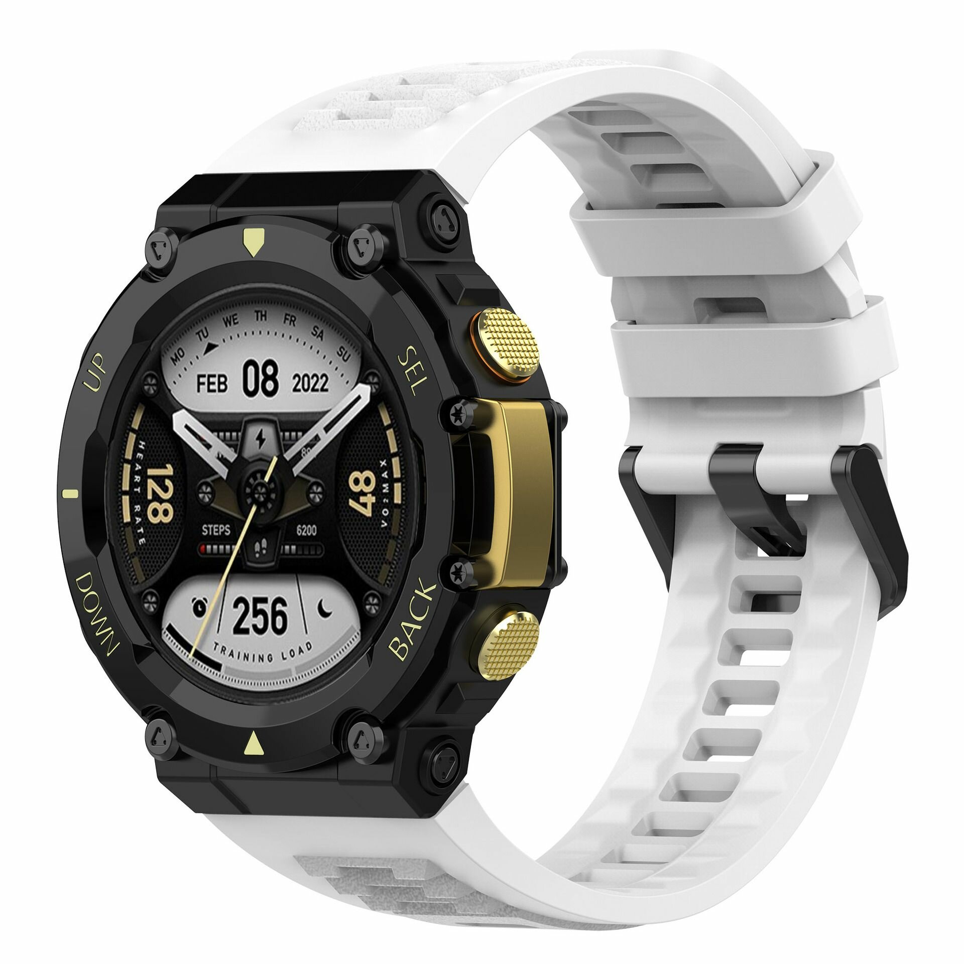 Силиконовый ремешок для Amazfit T-Rex 2, T-Rex Ultra белый