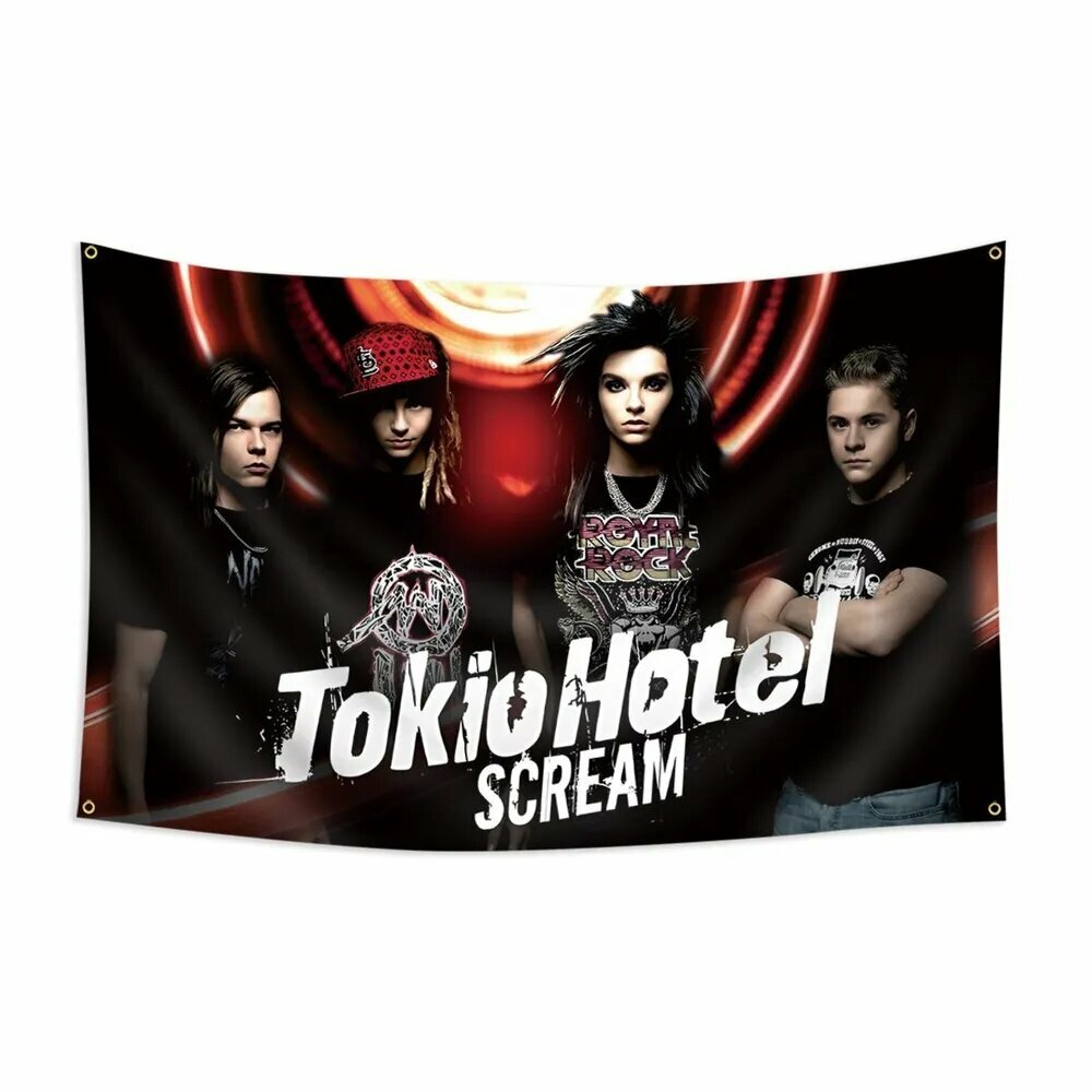 Tokio-Hotel-2 фоновая подвесная ткан