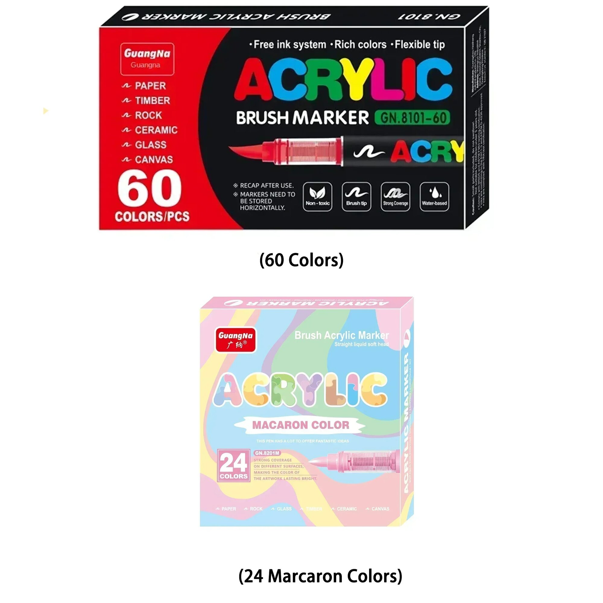 Акриловые маркеры GN 120 цветов 84 Colors Set A