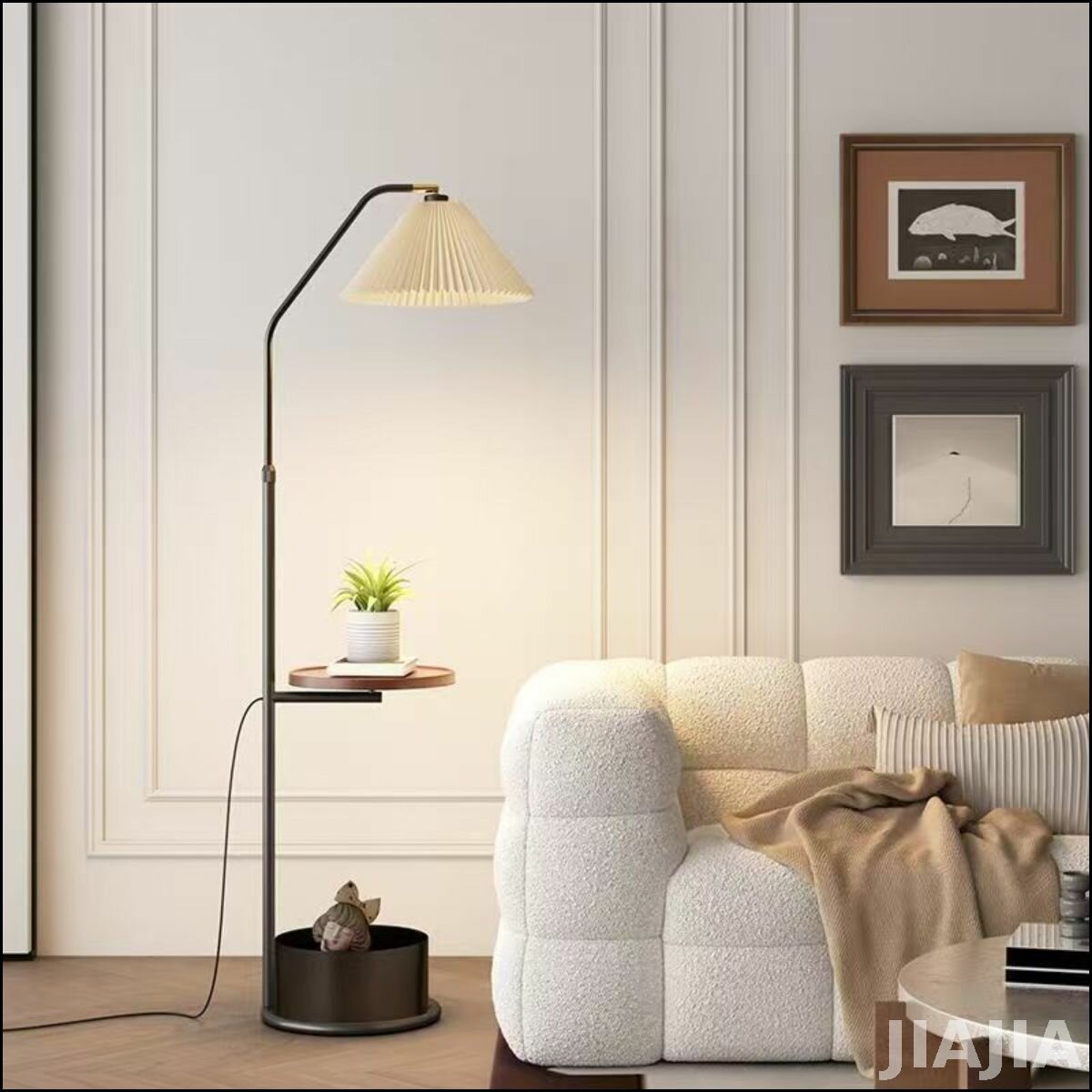 Эксклюзивный торшер со светодиодной лампой и полкой для чтения