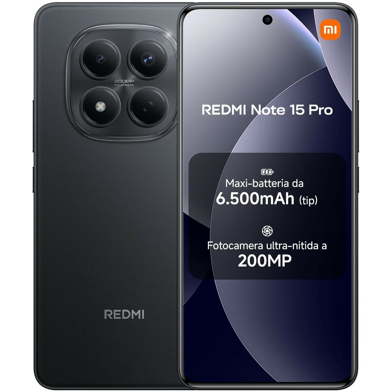 Смартфон Xiaomi Redmi Note 15 Pro 4G 12/512 ГБ Ростест/ЕАС, NFC, Dual nano SIM, черный
