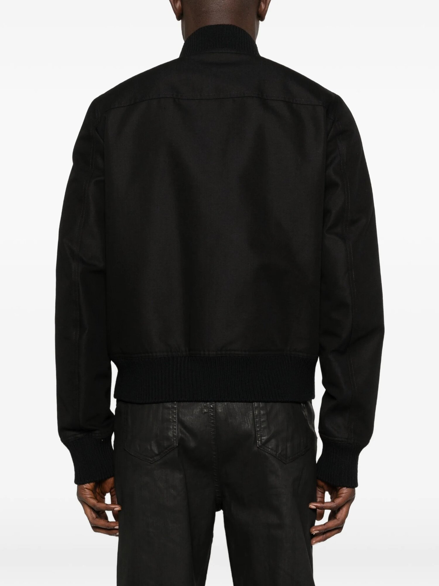 Куртка Rick Owens Zip-fastening bomber jacket, размер 52, black/black — фото 1