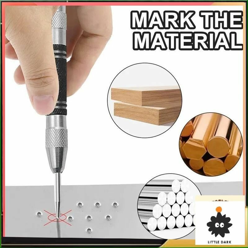 128 мм Автоматический центральный кернер с пружинным заряжанием Маркер для дерева, стекла, пресс-дрель вмятин