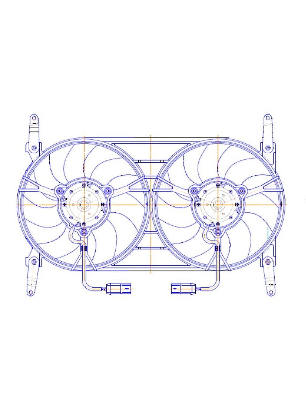 Электровентилятор радиатора для а/м УАЗ "Патриот" "Luzar" в сборе (с кожухом) A/C+