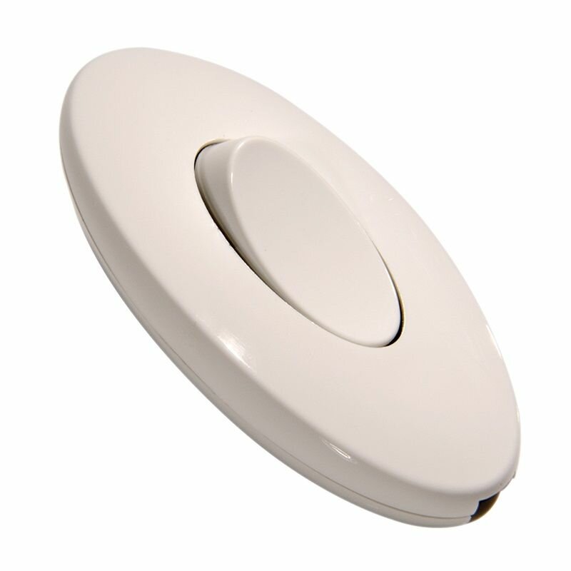 Переключатель Makel для бра, белый, одноклавишный, накладной, с подсветкой