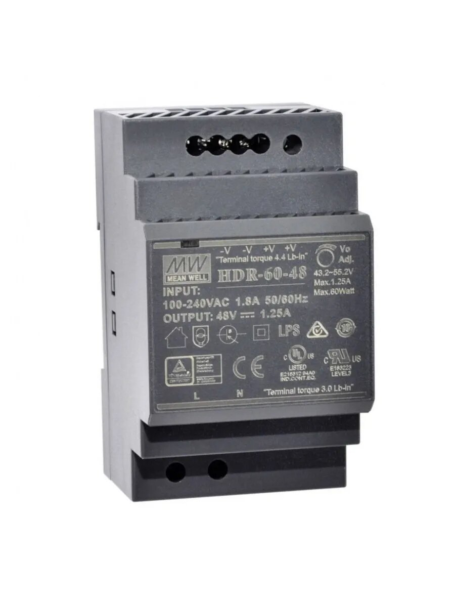 Источник питания AC/DC Mean Well HDR-60-48