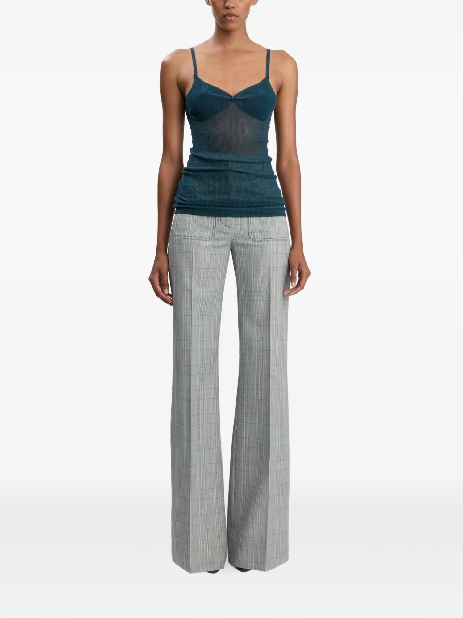 Топ Victoria Beckham, размер 10, blue — фото 1