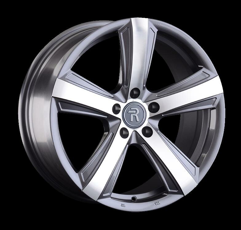 Диск автомобильный литой REPLAY A143 19x8.5 5x112 et28 dia66.6 Серый глянцевый с полированной лицевой частью