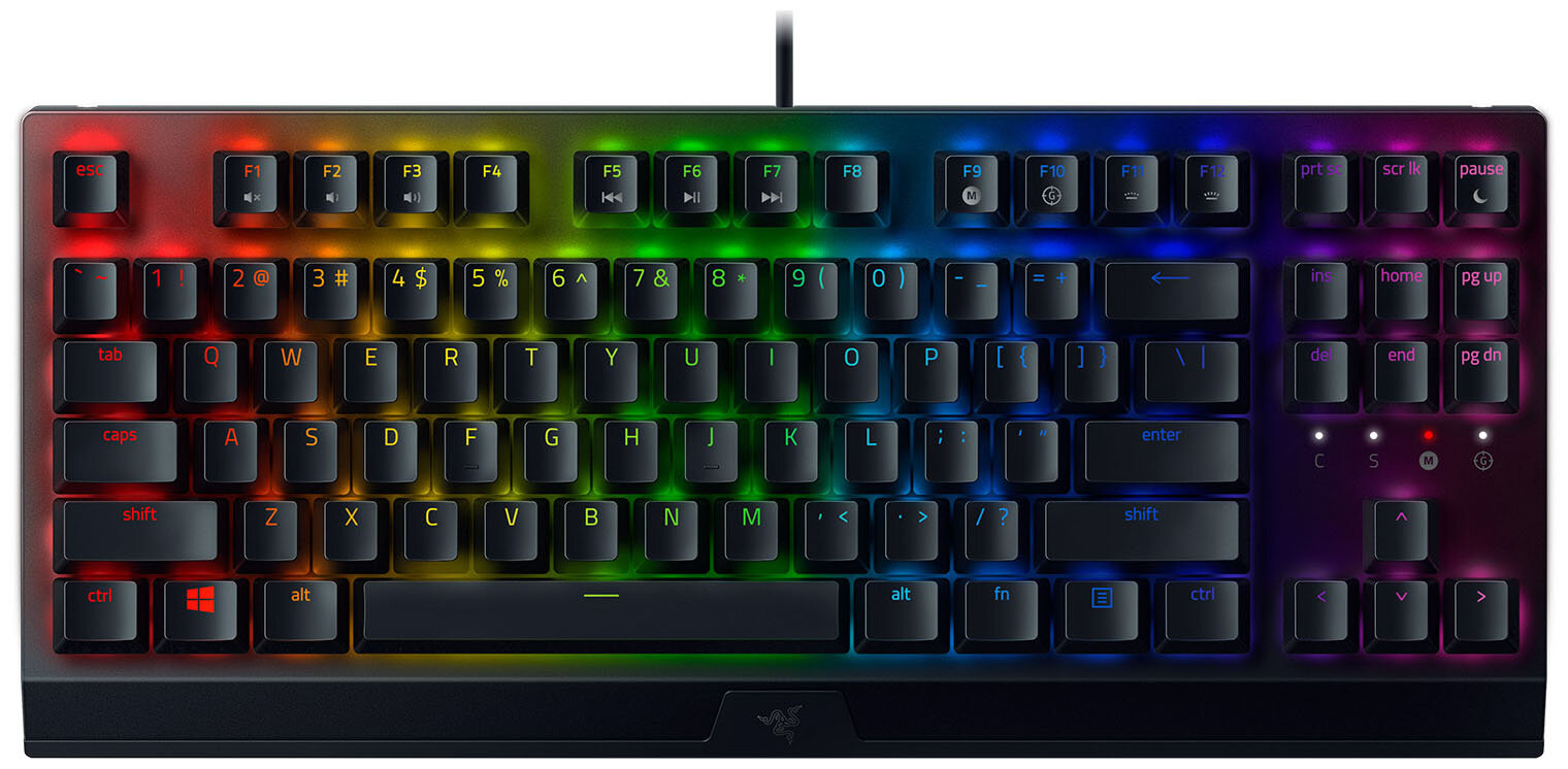 Игровая клавиатура Razer BlackWidow V3 TKL, русские буквы, механические переключатели Yellow Switch (RZ03-03491800-R3M1)