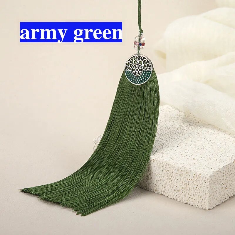 Бахрома Army Green 15 см, 3 шт, китайский стиль