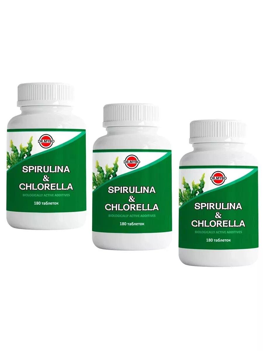 Спирулина Хлорелла 3 шт