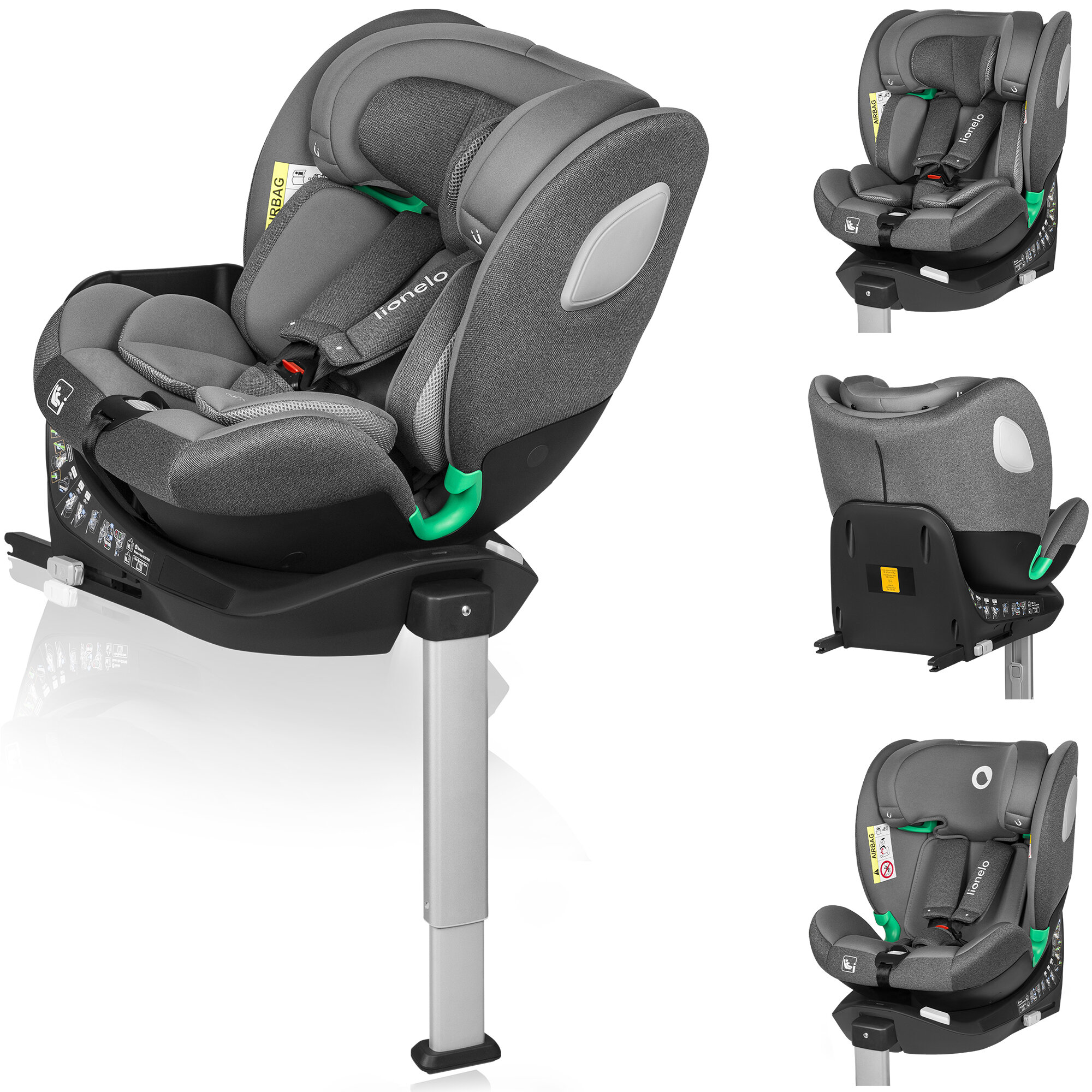 Автокресло детское Lionelo Braam i-Size ISOFIX группа 0-1-2-3 (0-36 кг)