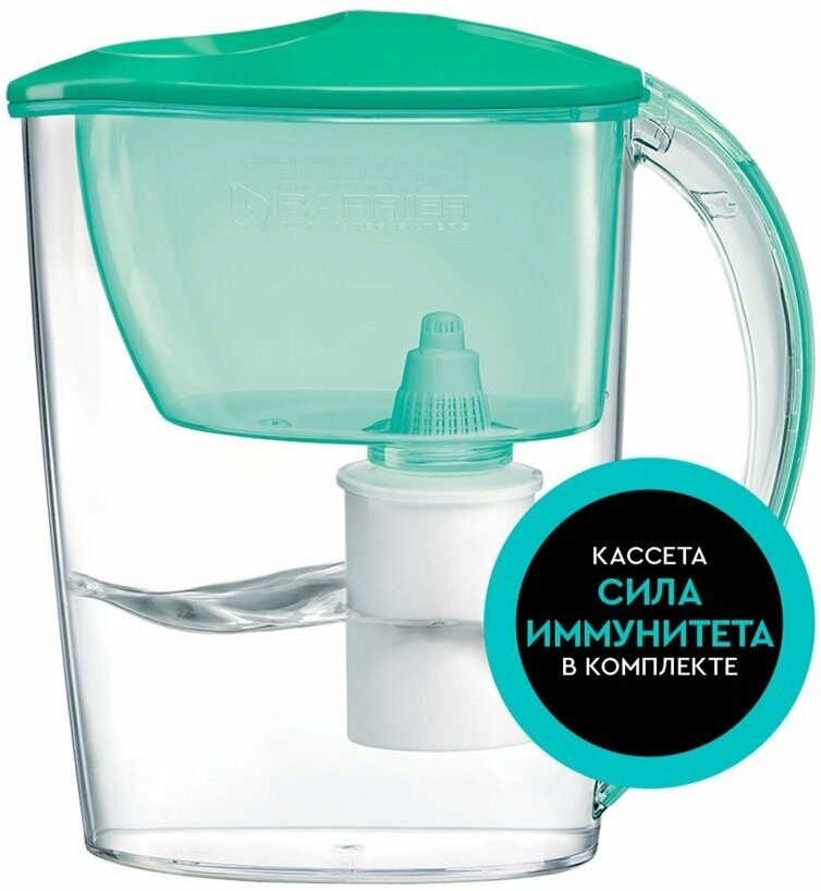 Фильтр-кувшин Барьер Иммуно мятный (кассета иммунитет) с 3 сменными фильтрами В86ТР00