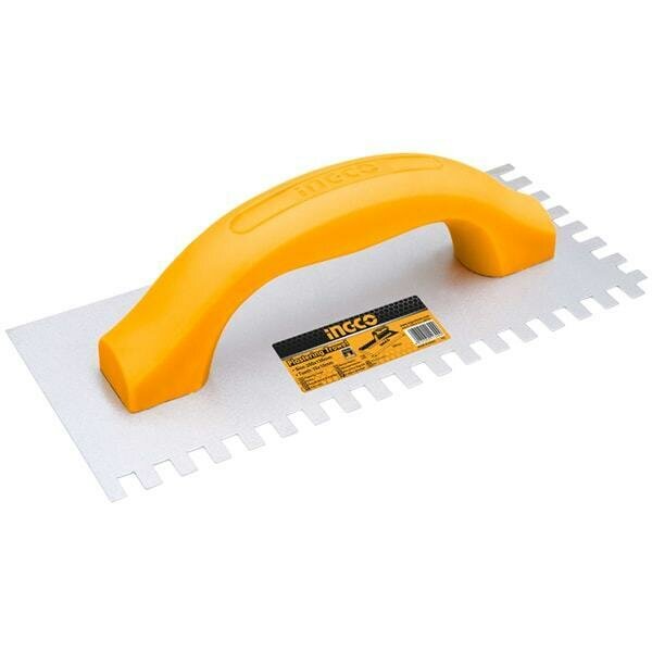 Кельма затирочная зубчатая 230х100 мм INGCO HPTT23108