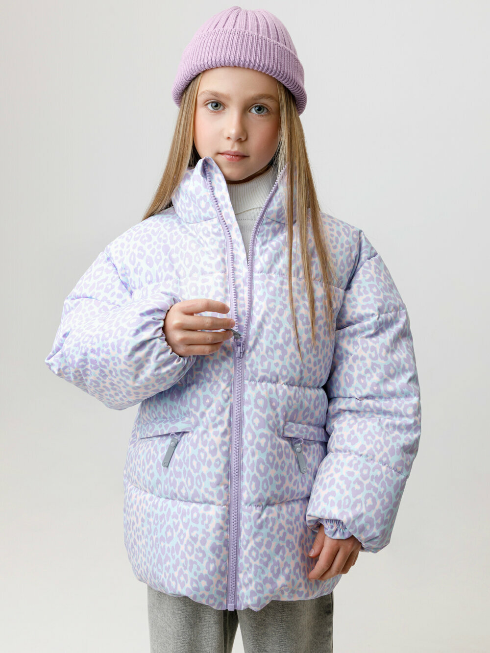 Куртка мембраная с утеплителем для девочки, демисезон