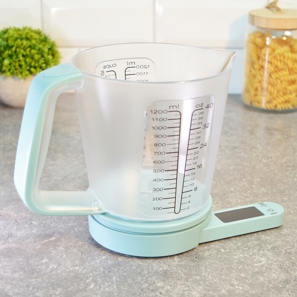 Весы кухонные электронные Sakura SA-6071BL, до 5 кг, кувшин 1200 мл, голубые