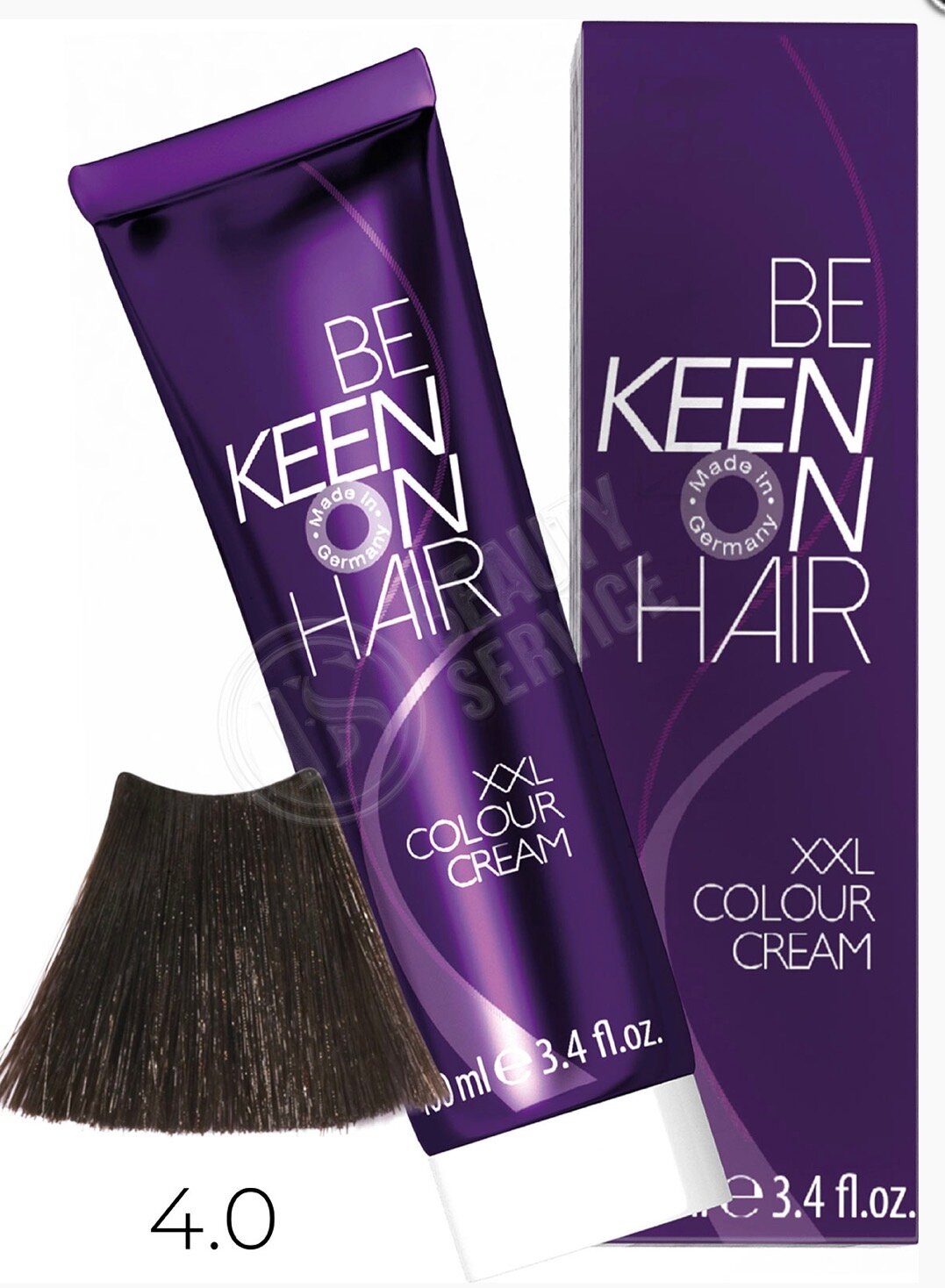KEEN COLOUR CREAM/крем-краска для волос, 4.0 Коричневый 100 мл/Mittelbraun