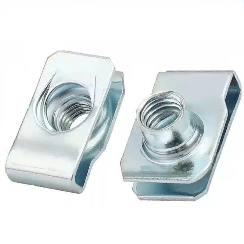Листовые пружинные гайки M4 M5 M6 M8 M10 из углеродистой стали M5-20pcs, Galvanizing