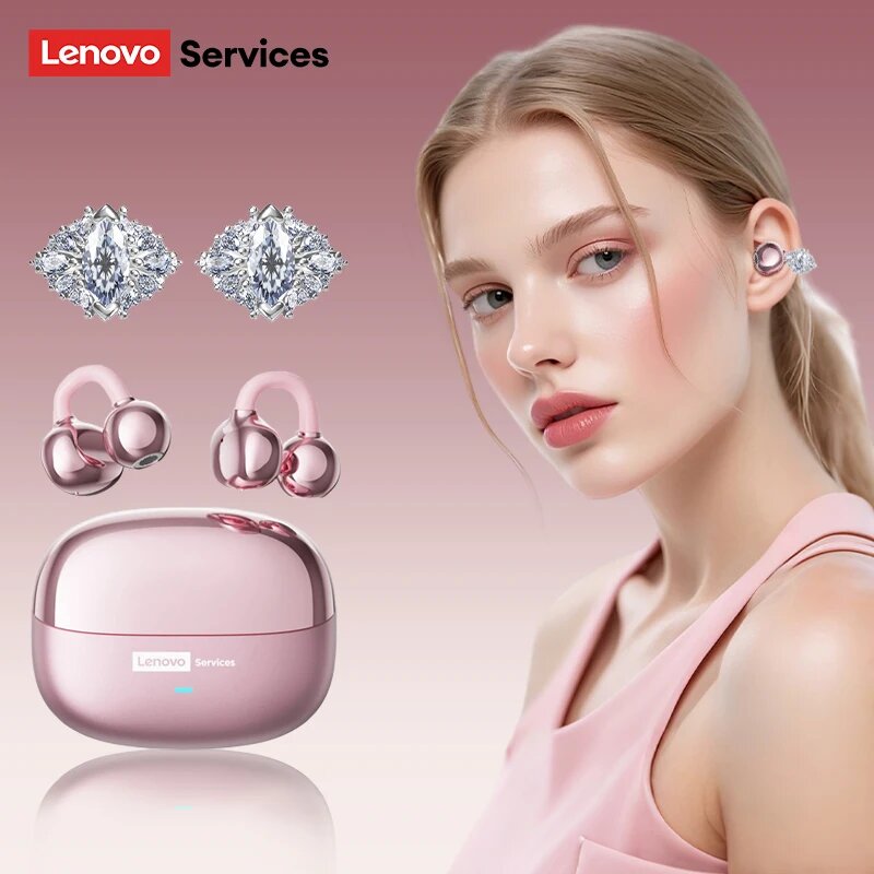 Lenovo LE302 OWS Pink Petal беспроводные наушники