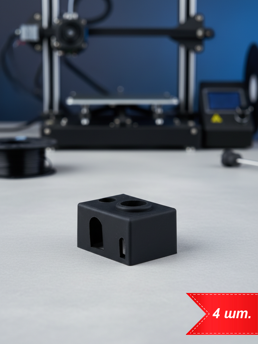 Силиконовый носок E3D V6 для термокапсулы, чехол, теплоизоляция хотенда для 3D принтера, черная (4 шт.)