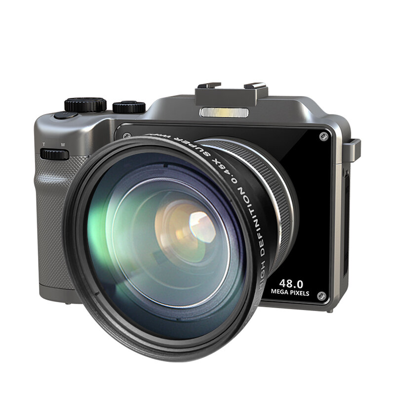 Беззеркальная камера унисекс Komery DW32, 128G, HD, начального уровня, широкоугольный объектив, Gunmetal