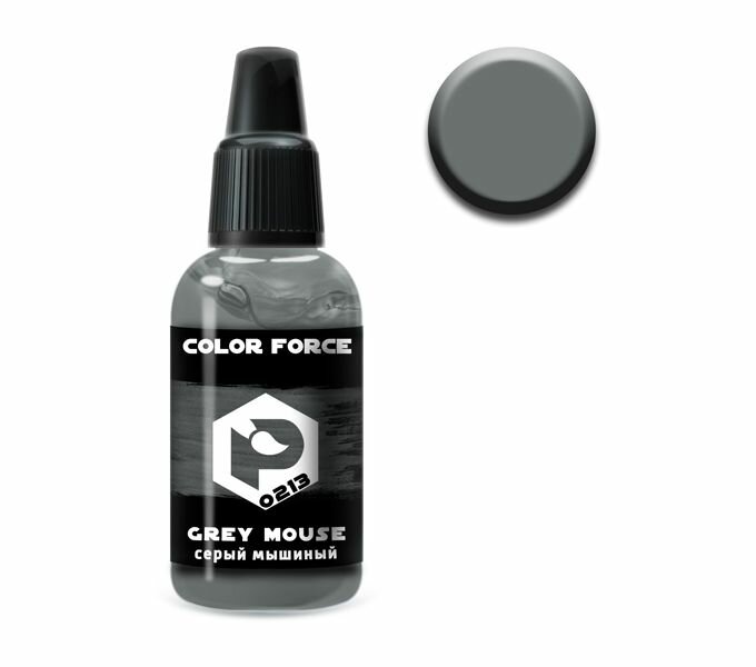 Aero0213 Краска акриловая Pacific88 Aero Color Force 18 мл Серый мышиный (Grey mouse)