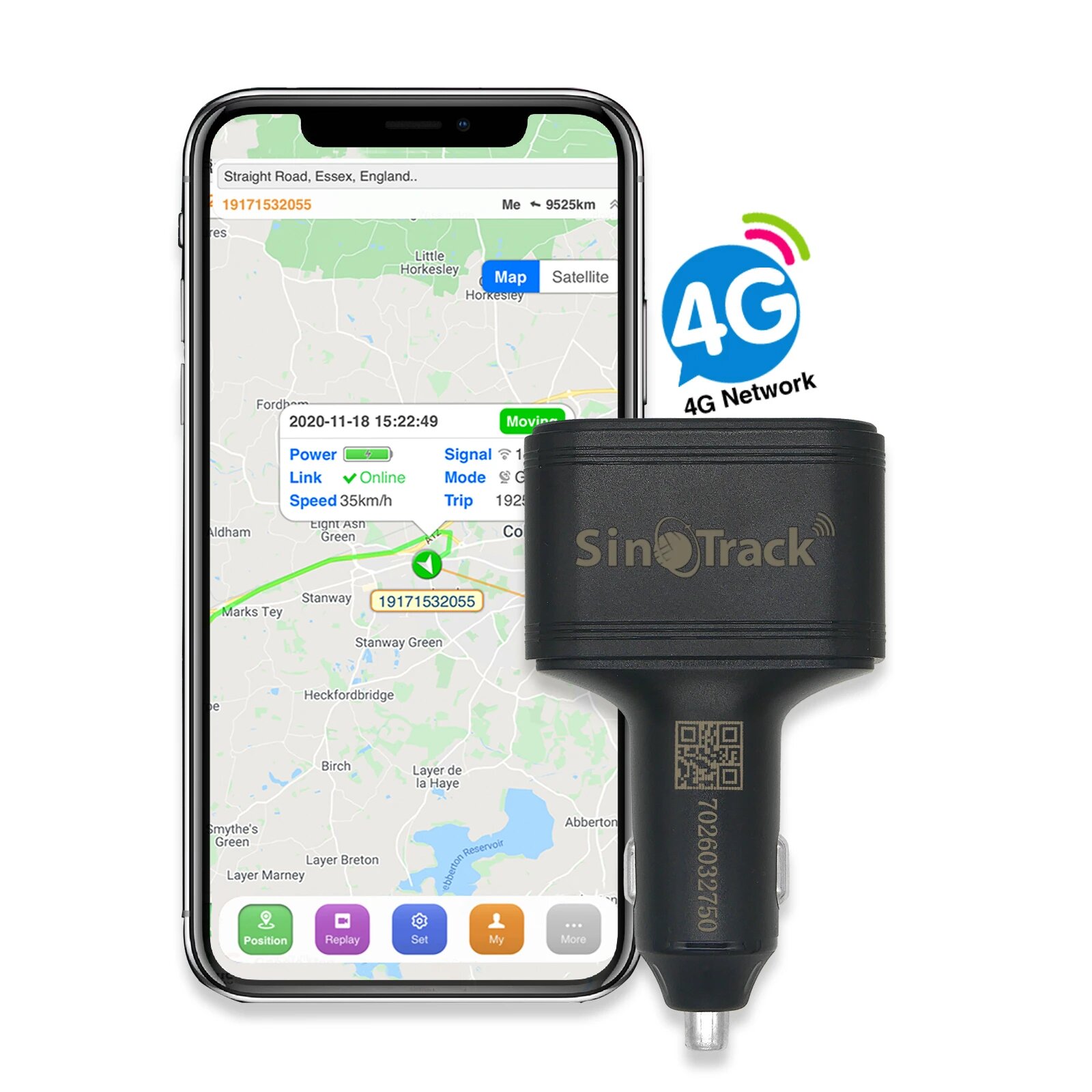 GPS трекер автомобильный Sinotrack ST-909, 4G, USB, 909L-4G