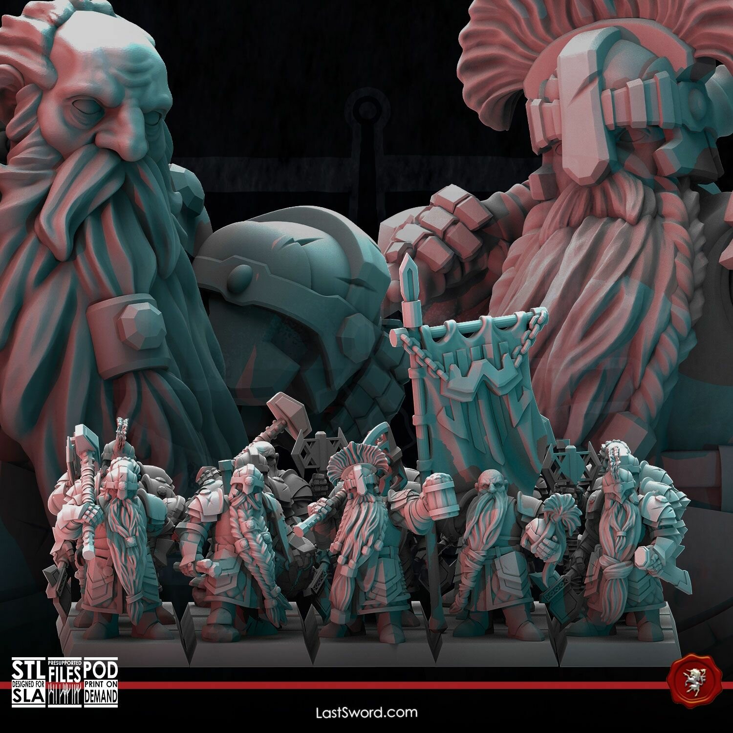 Миниатюра Warhammer Dwarven Holds/Veteran Dwarfs
