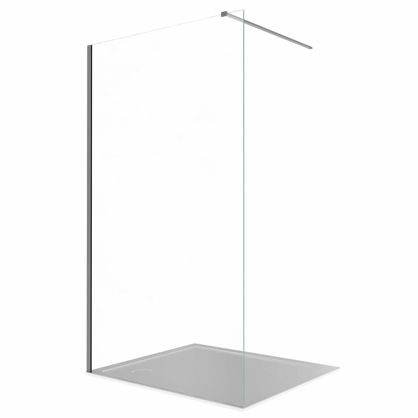Душевая перегородка Акватек Walk In 140x200 AQ. WI.140.3GM оружейная сталь