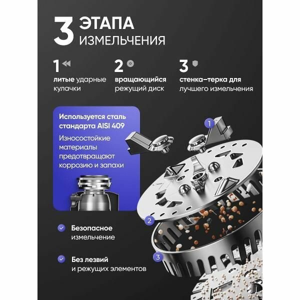 Измельчитель пищевых отходов STOEWER D39X