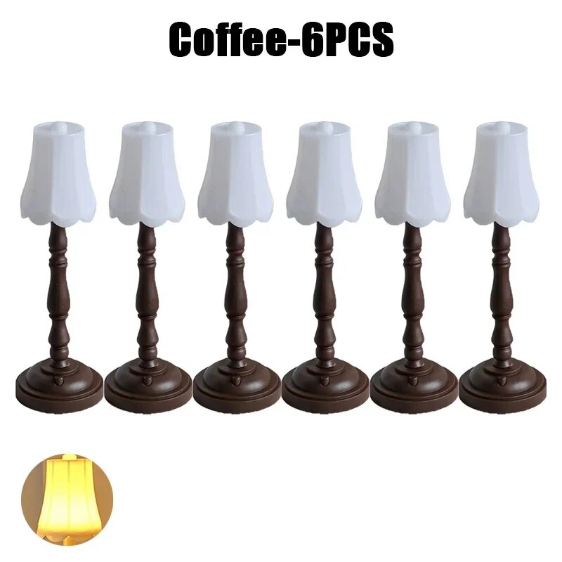 Ретро ночник для спальни Coffee-6PCS