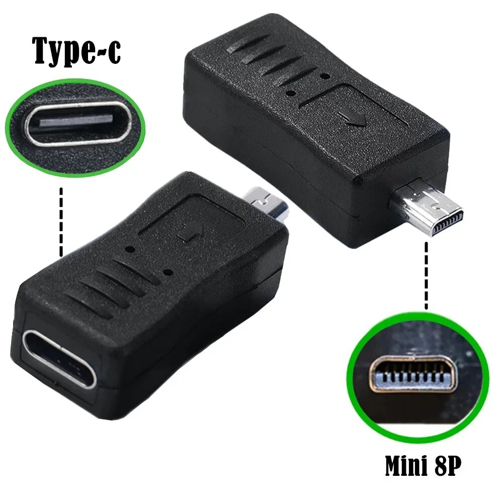 Кабель-адаптер Liujyjc mini USB 8-контактный - USB Type-C 3.1
