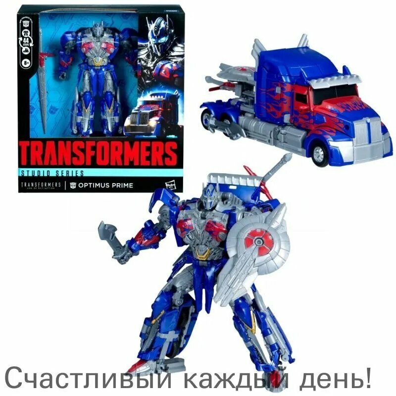 Трансформеры Игрушка Transformers Studio Series Transformers: Age Of Extinction Leader Class Optimus Prime 21.5cm