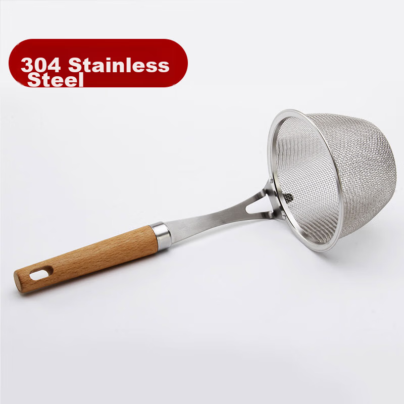 Quanshi 304 Stainless Steel Strainer, for Spicy Hot Pot, Noodles, Rice Noodles, Dumplings, And Filtering