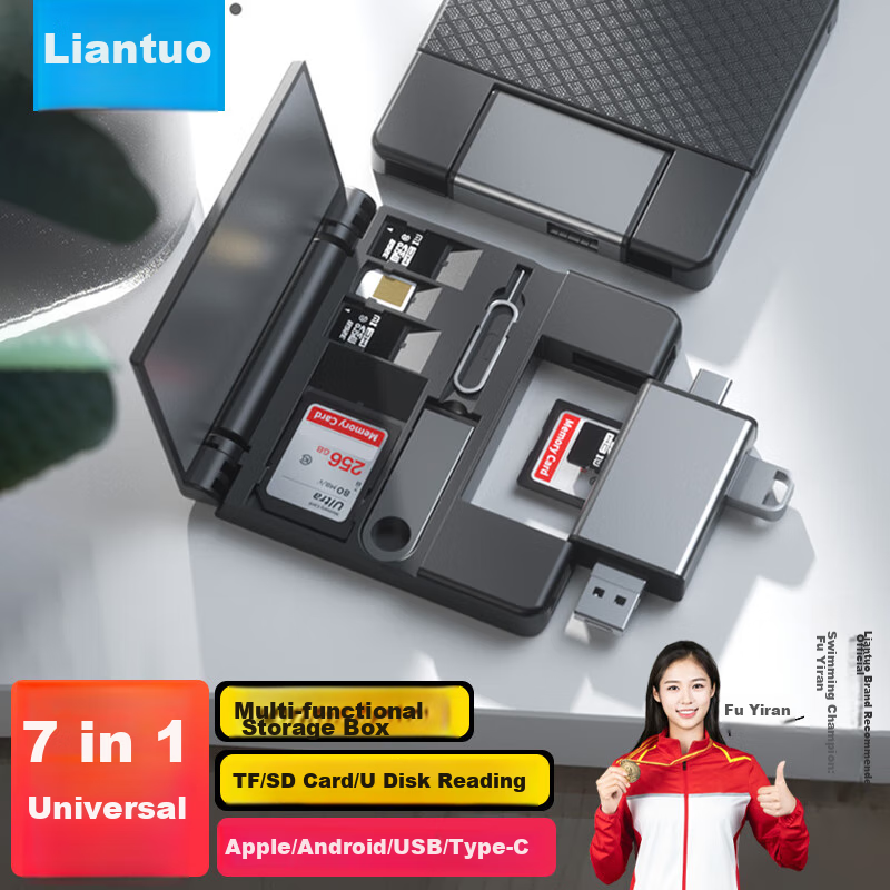 LinkStone TF-карта-читатель и хранилище Type-C для Android/Apple, все-в-одном держатель карт SD/TF/U-диска для